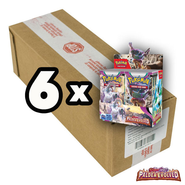 Buy Paldea Evolved Booster Box Case - 6 Booster Boxes | Rogerz
