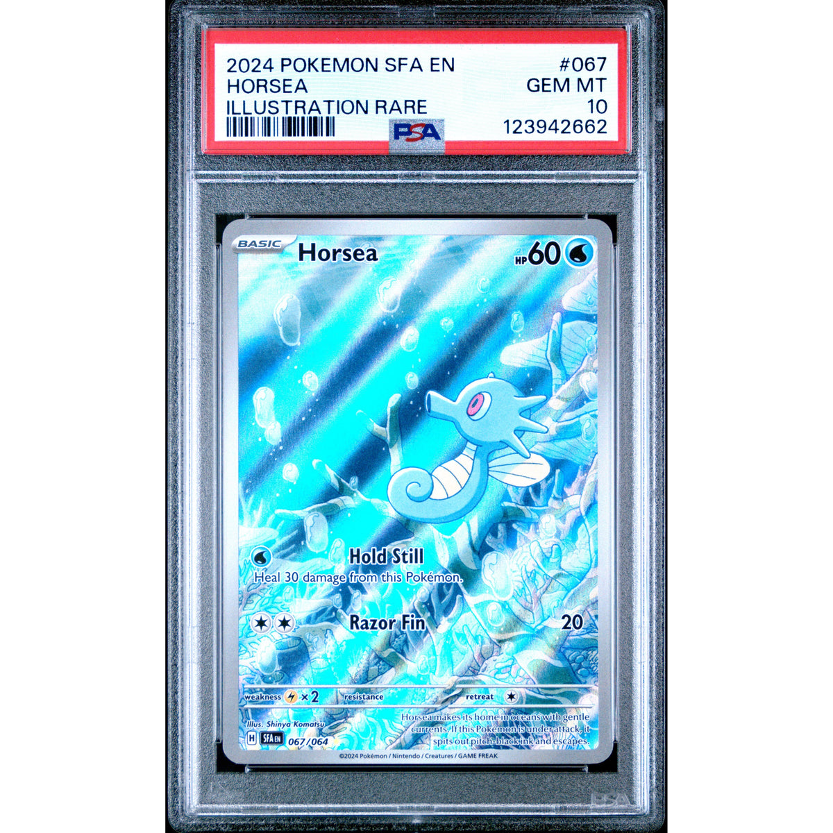 Pokémon TCG: Horsea 067 PSA 10 - Shrouded Fables